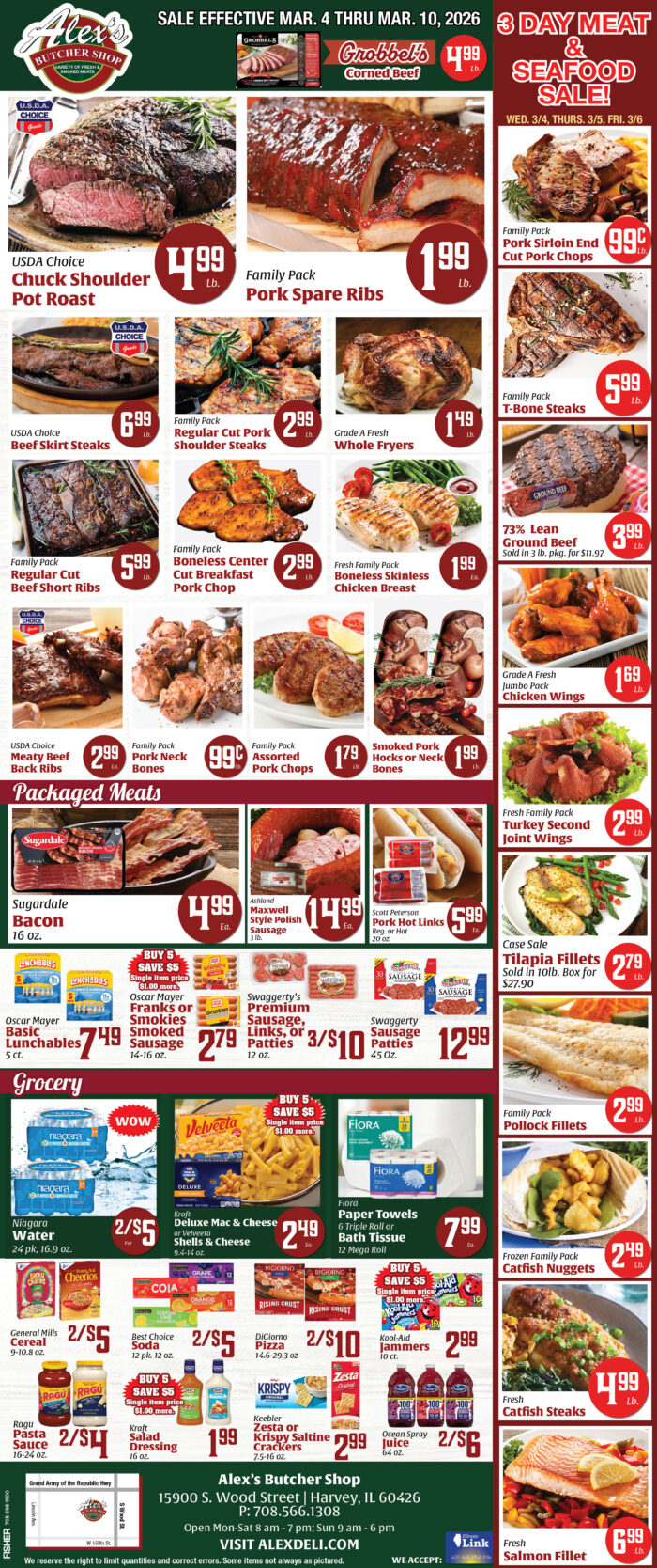 Alex's Butcher Shop | Fresh Meats & Specialties